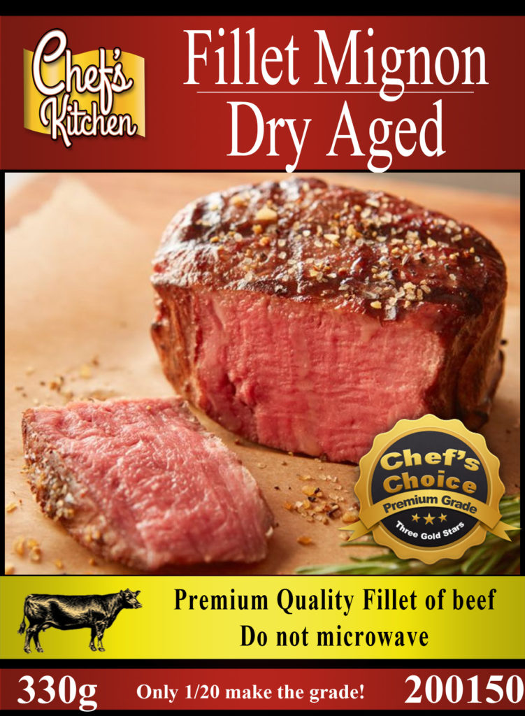 Fillet Mignon Dry Aged Steak 330g – Chef’s Choice – Korat Chef