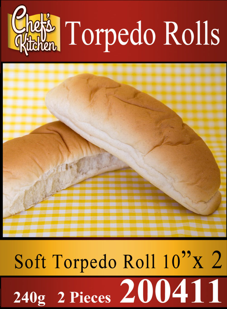 Torpedo Rolls x 2 – ขนมปังแซนด์วิช 240g – Korat Chef
