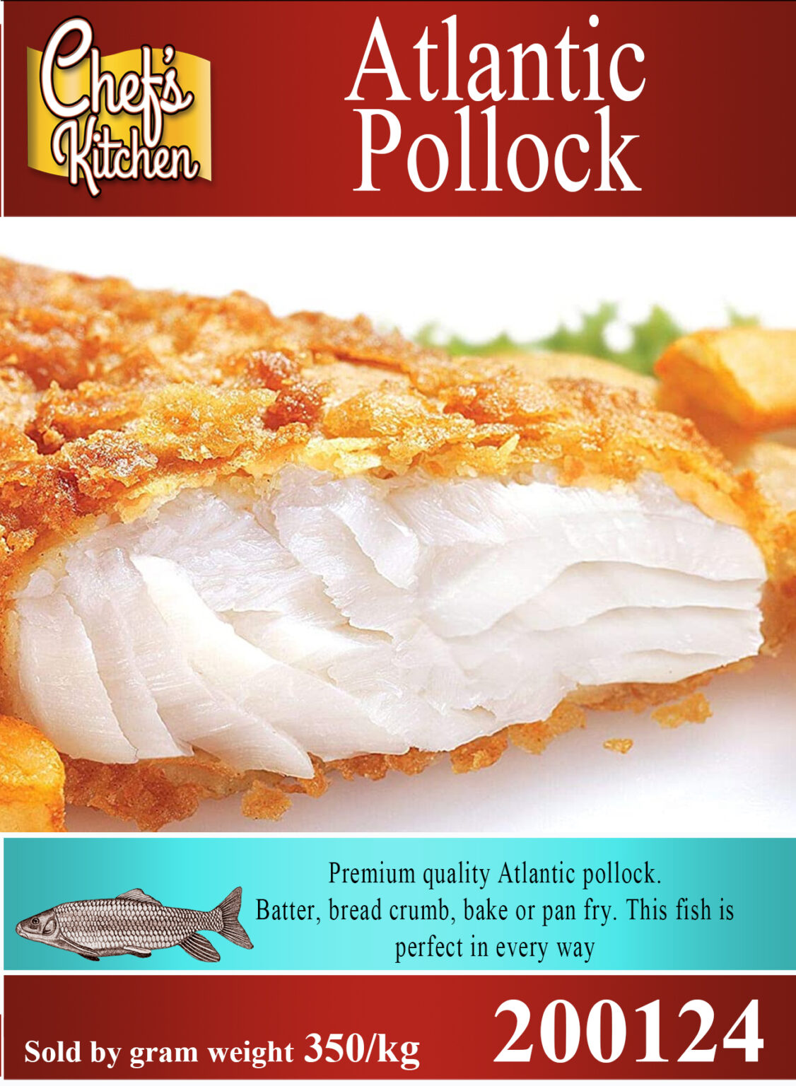 Atlantic Pollock fillet 250g (Approximate size) PREMIUM QUALITY – Korat ...