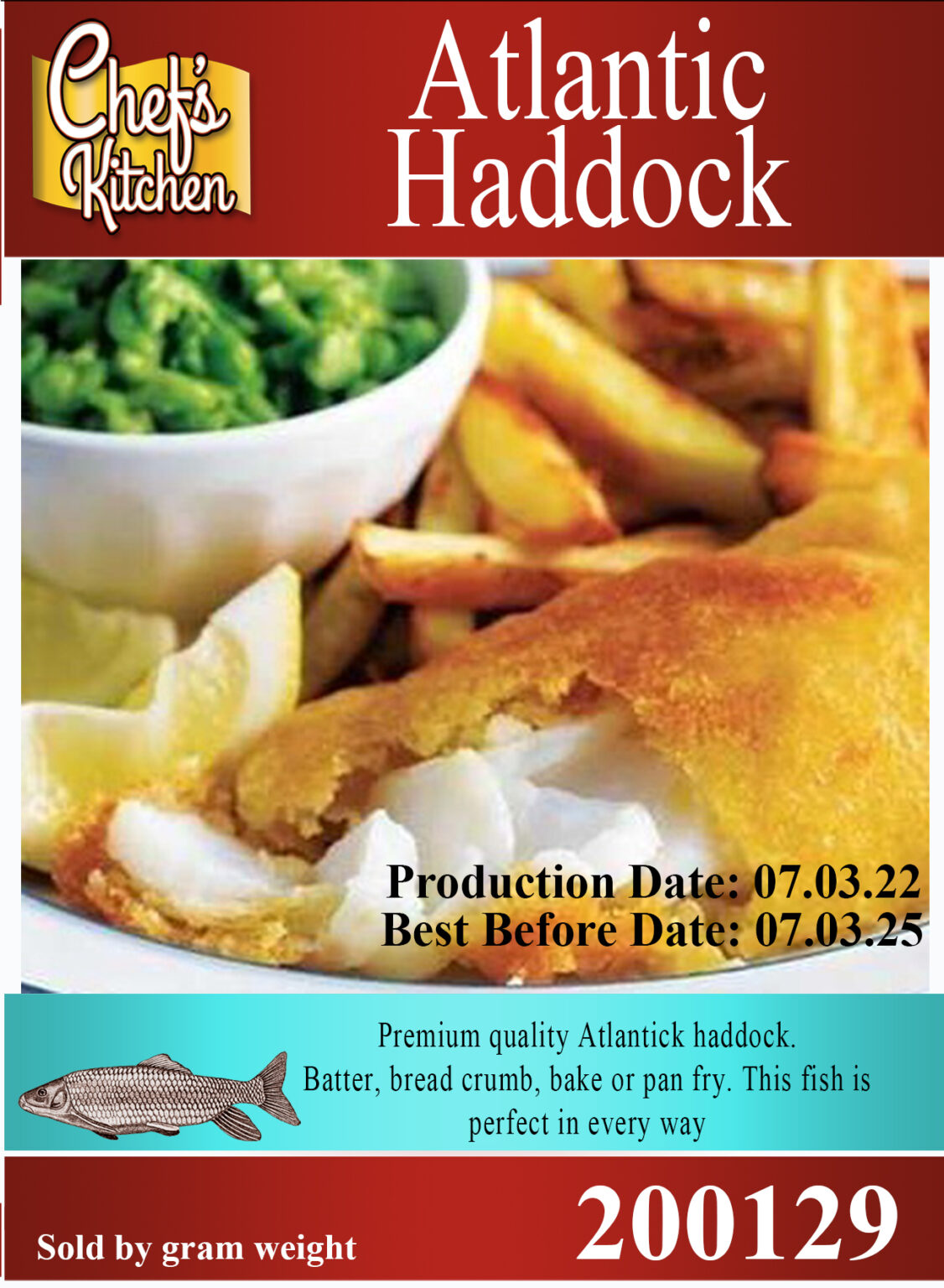Atlantic Haddock fish (LARGE) 300g (Approximate size) – Korat Chef